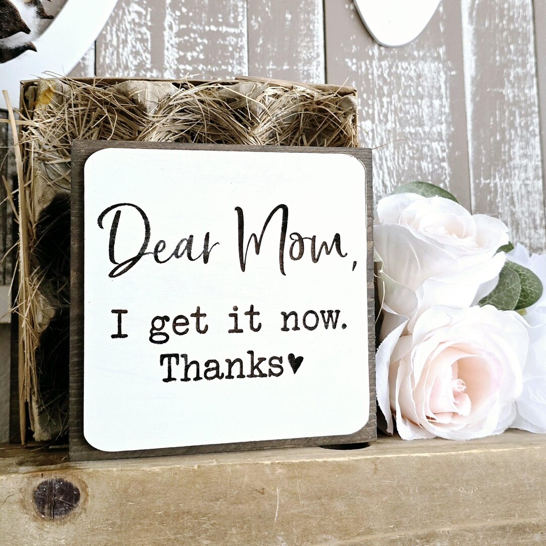 Mom Mini Sign, Neutral, Rustic Decor, Mother Day Gift Ideas, Mom ...
