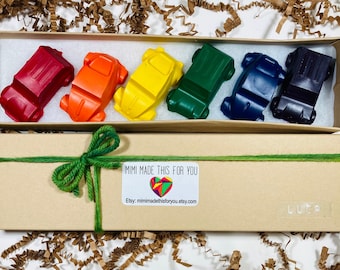Car & Truck Crayons Car Party Favors Kids Gifts Stocking - Etsy