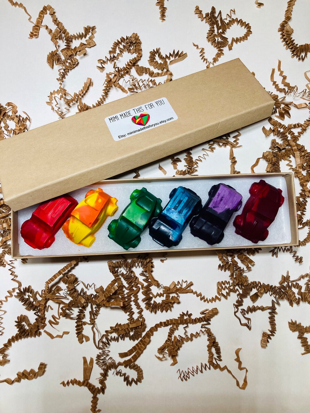 Car Crayon Set: Crayola Vehicle Crayons, Gift Boxed - Etsy