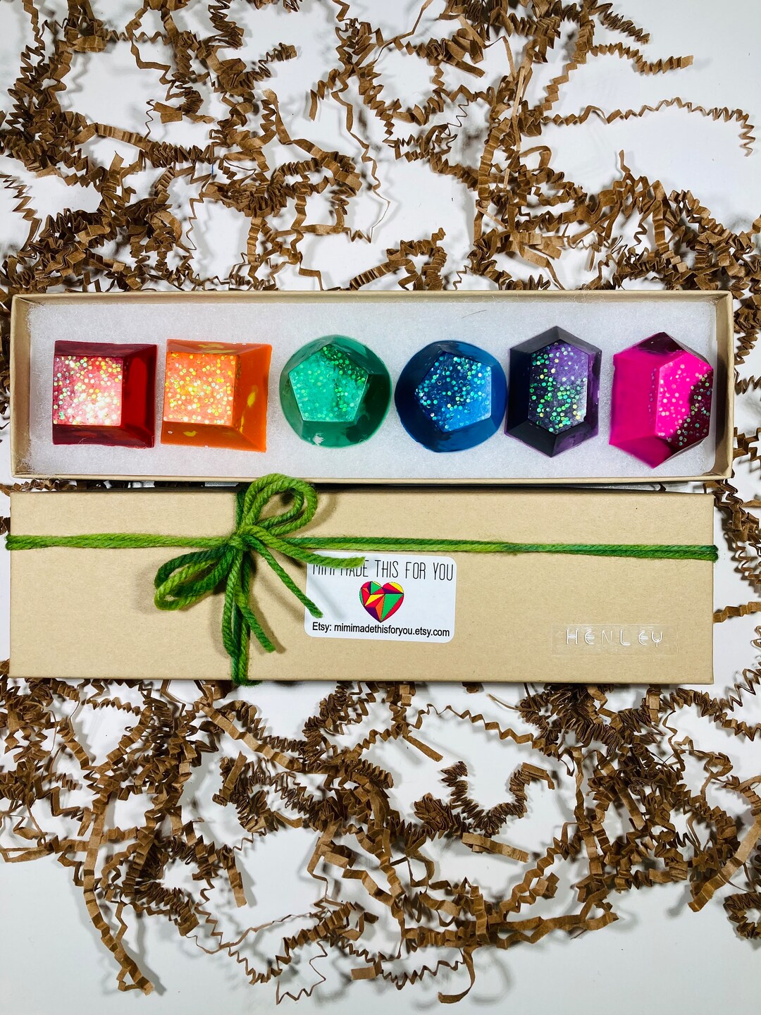 Glitter Jewel Coloring Crayons - Etsy