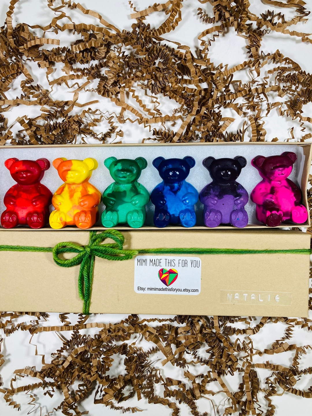 Teddy Bear Crayons - Etsy