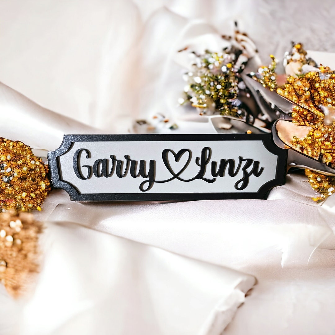 Personalised Couple Street Sign, Wedding Gift, 3d Sign, Road Sign, Gift ...