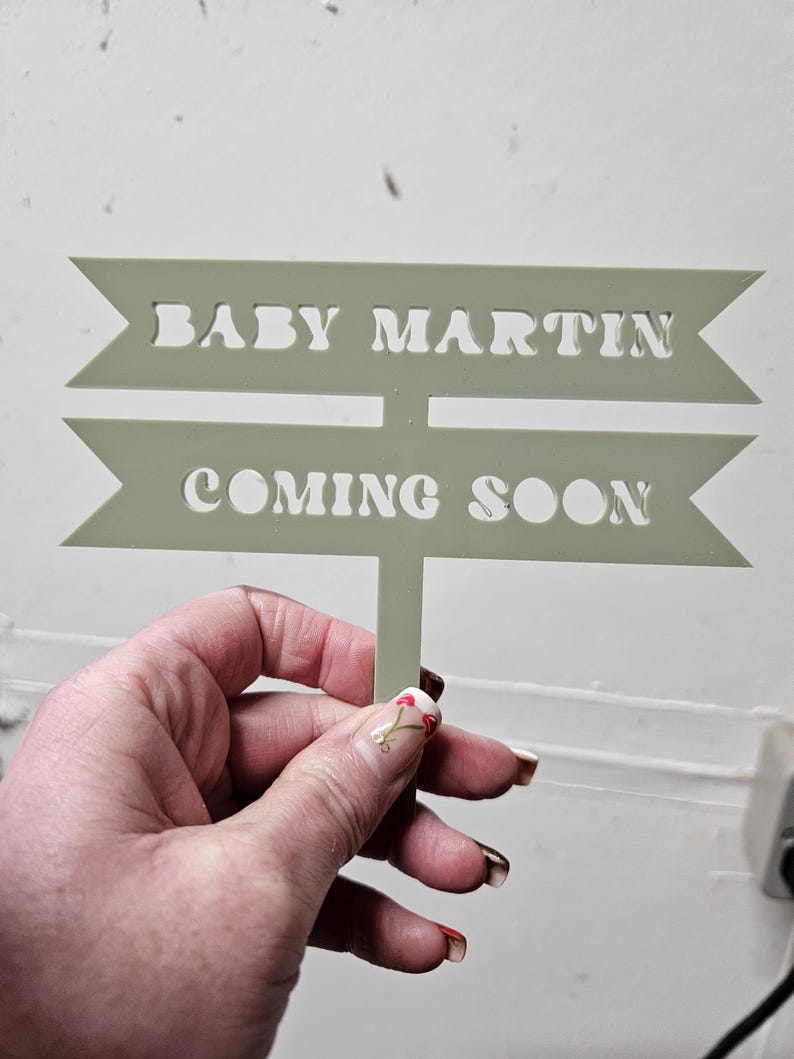 Personalised Cake Topper, Baby Shower, Wedding, Birthday - Etsy