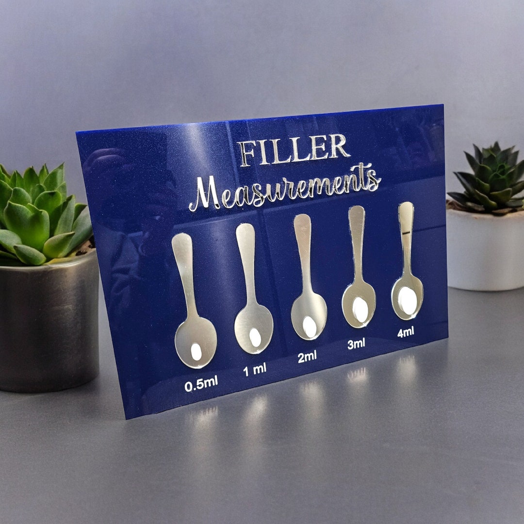 Filler Measurements Sign, Aesthetics Signs, Beauty Signs, Aesthetics ...