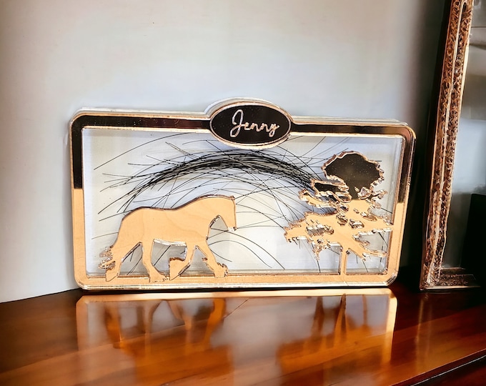 Horse Hair Memorial Plaque, Horse Hair Keepsake, Horse Hair Trinket Box ...