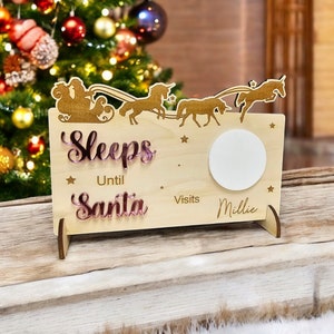 Personalised Sleeps Until Santa Visits, Dry Erase Board, Santa ...