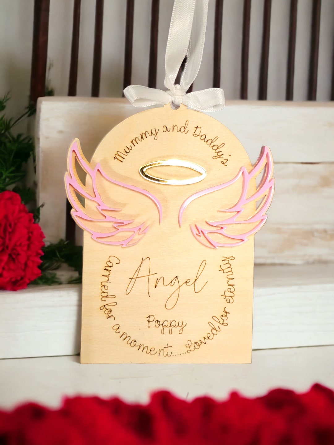 Angel Baby Memorial Gift, Baby Loss Gift, Personalised Memorial ...
