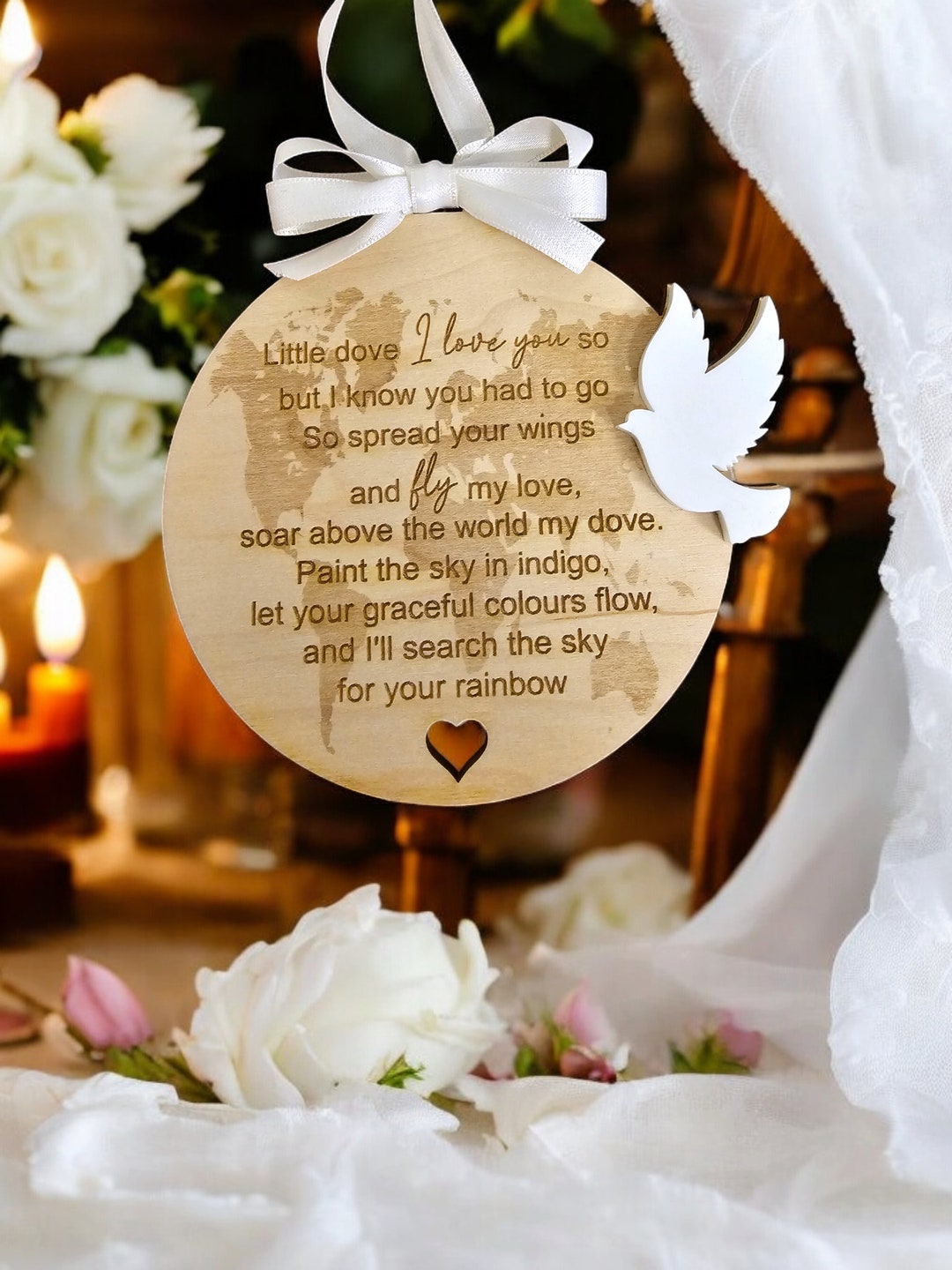 Little Dove Memorial Bauble, Loss of Loved One, Infant Loss, Little ...