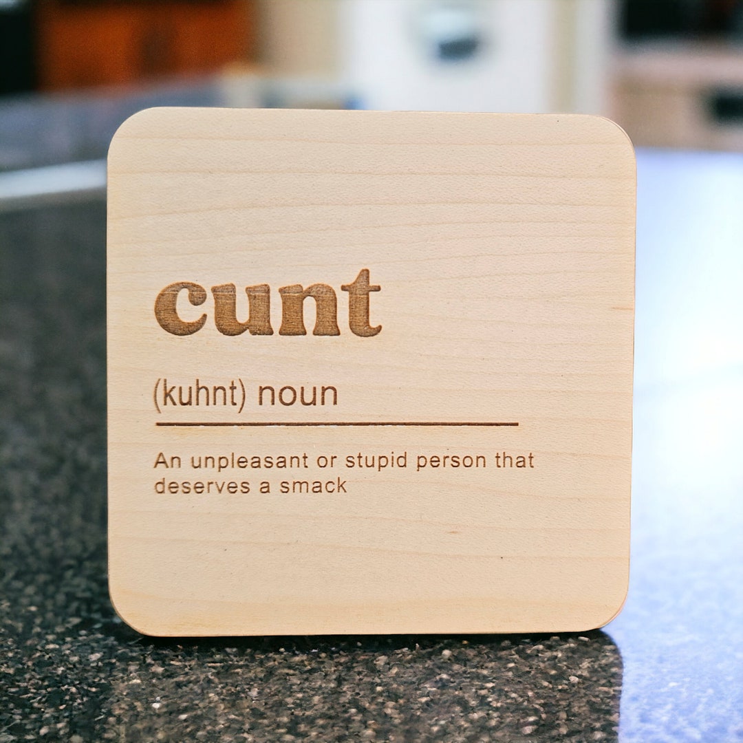 Adult Coaster, Adult Gift, Cword Coaster, Cunt Coaster, Cunt Noun ...