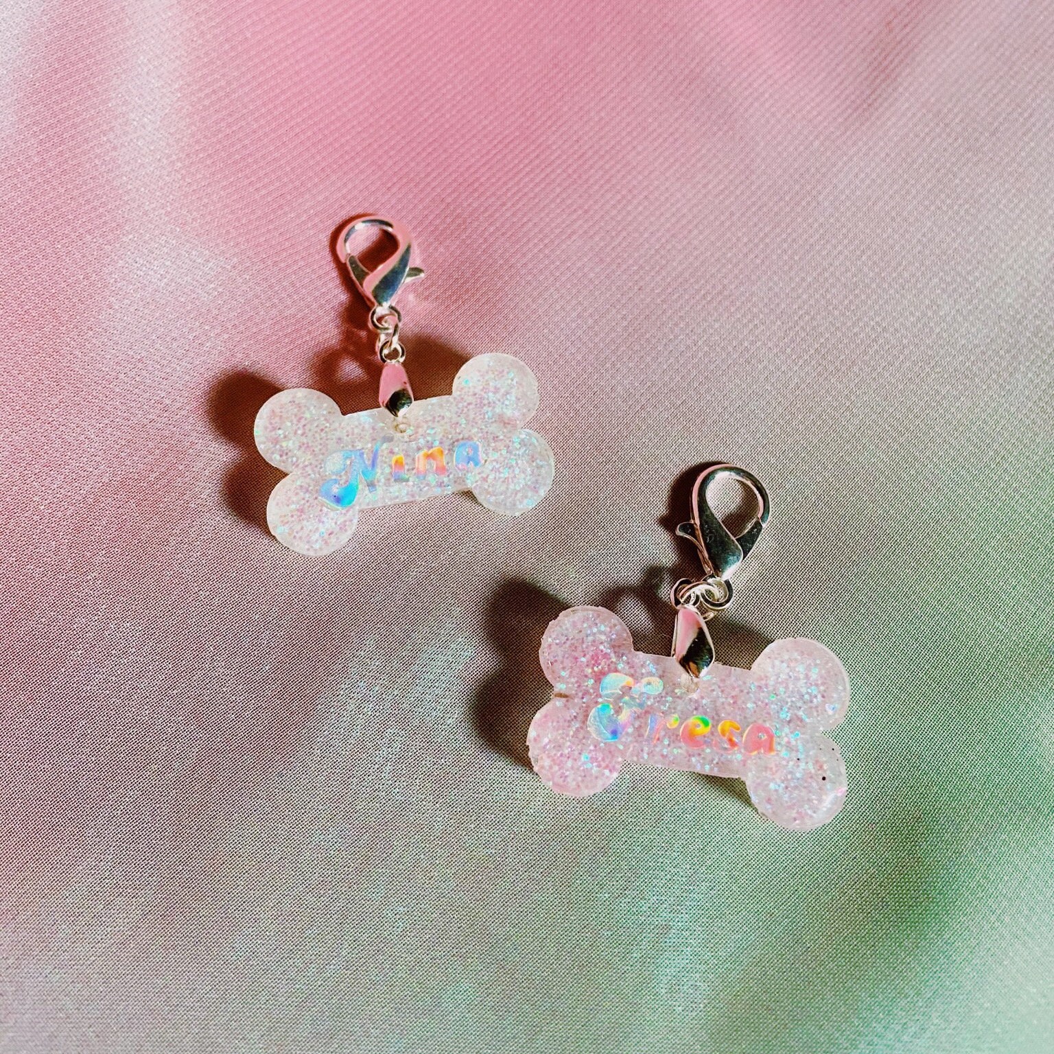 Pet Resin ID Tag, Dog Resin ID Tag, Handmade Pet ID Tag, Handmade Dog ...