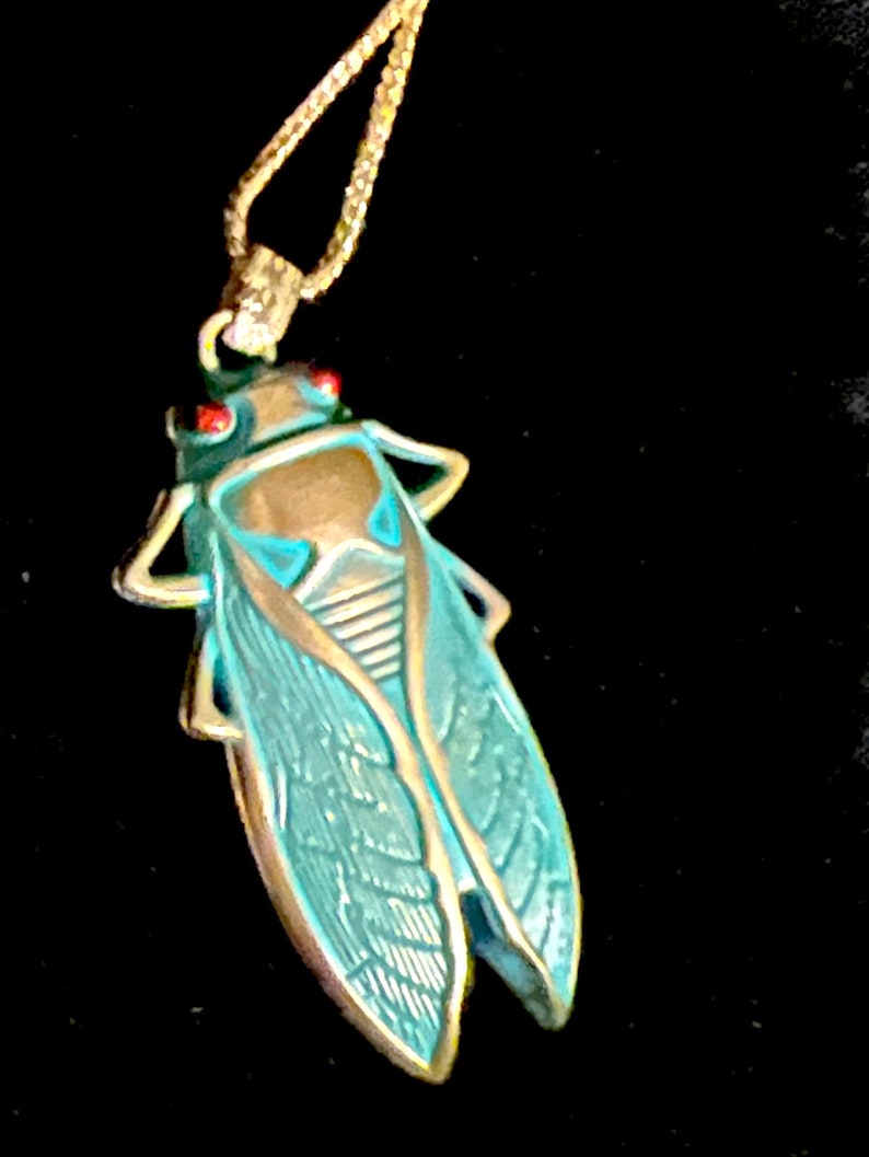 Cicada Pendant Necklace - Etsy