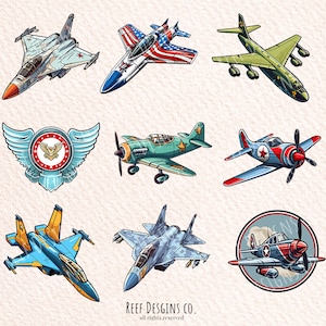 Air Force Png Clipart Bundle| Patriotic Army Sublimation Decorative ...