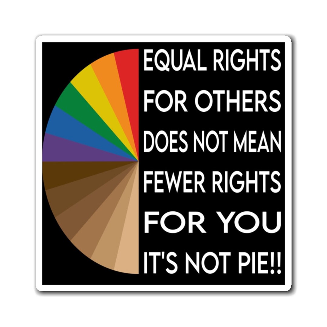 Car Decal: Equality Bumper Sticker | 3x3" 4x4" 6x6" | Vinyl Sticker or ...
