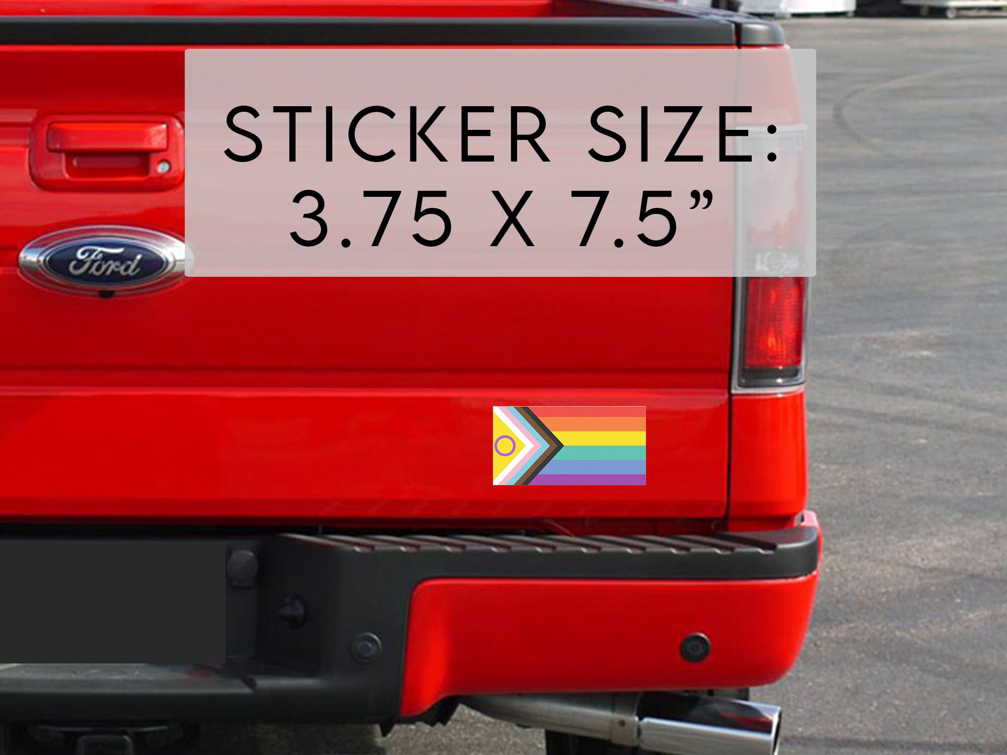 Intersex Progressive Flag Bumper Sticker Waterproof Super - Etsy