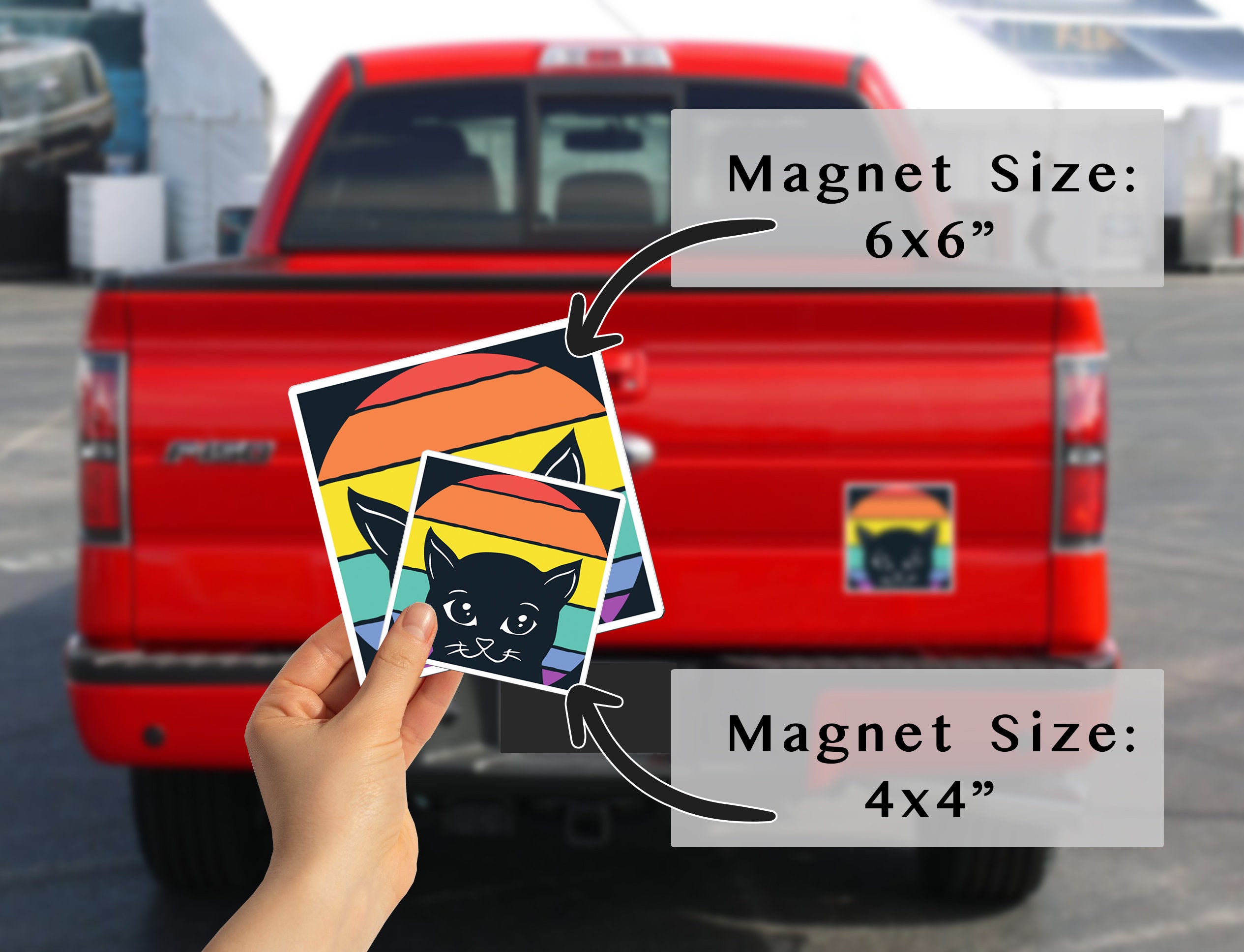 Cat LGBTQ Pride Car Magnet / Car Decal Super Durable and - Etsy