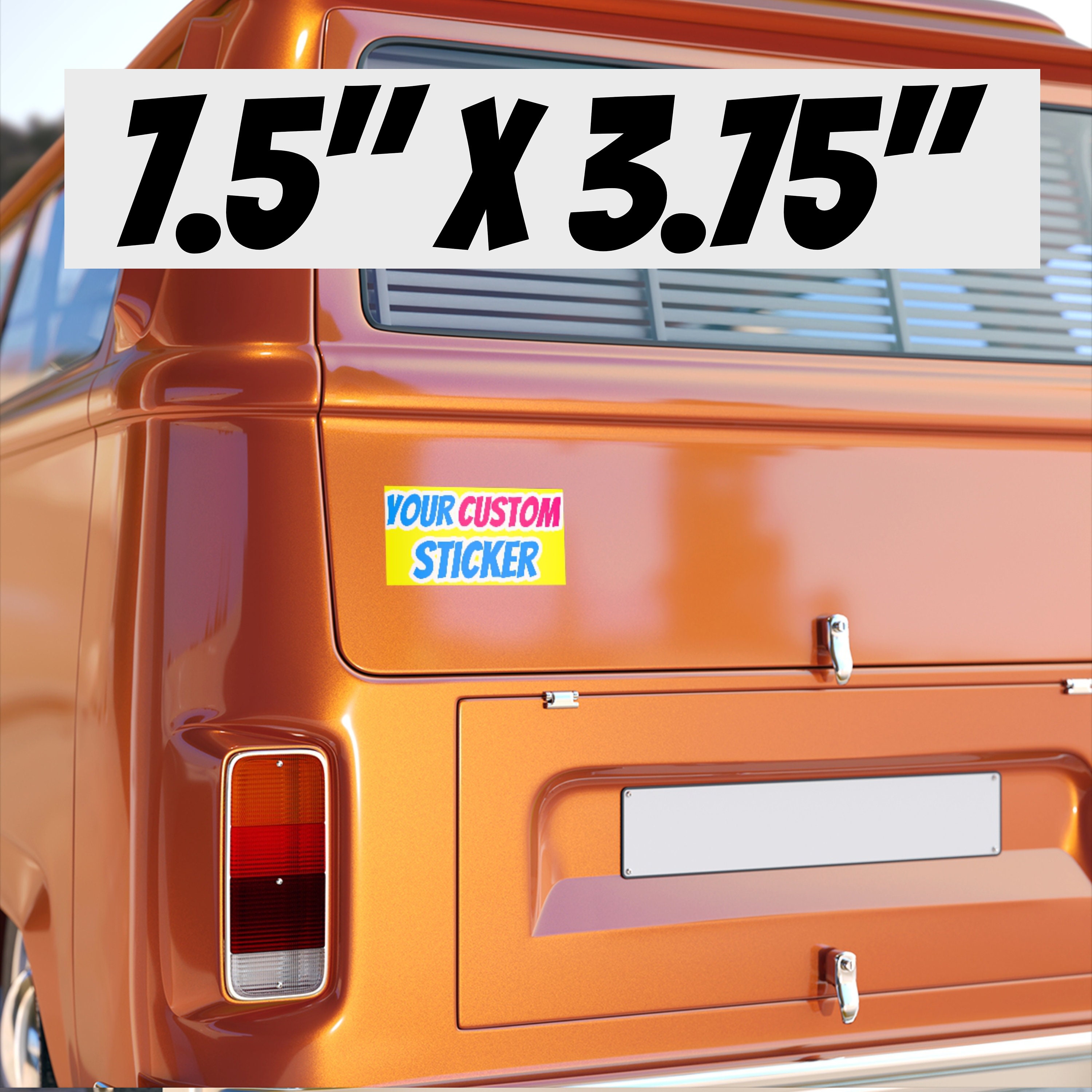 Custom Bumper Sticker Personalized Decal Choose: - Etsy