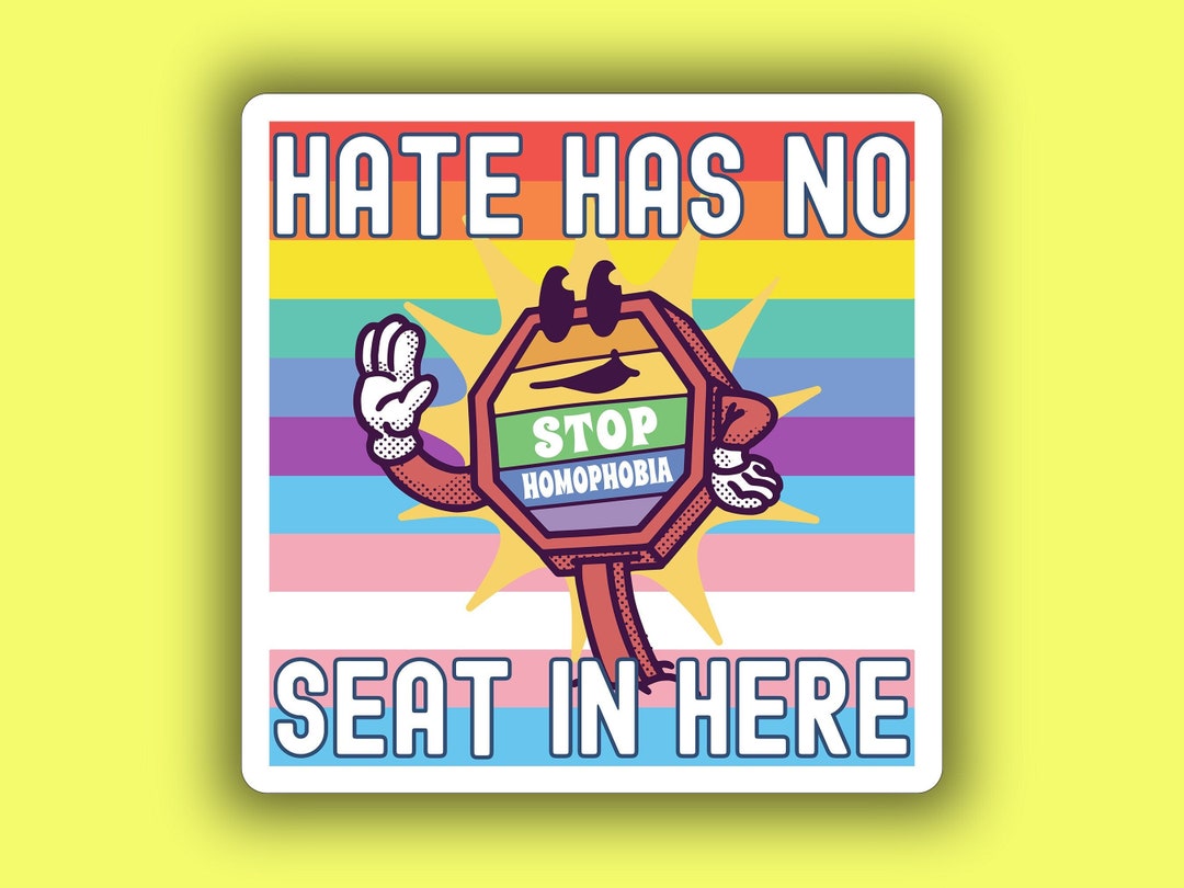 Stop Homophobia Lgbtq Ally Car Magnet Bumper Sticker Equality Bumper ...