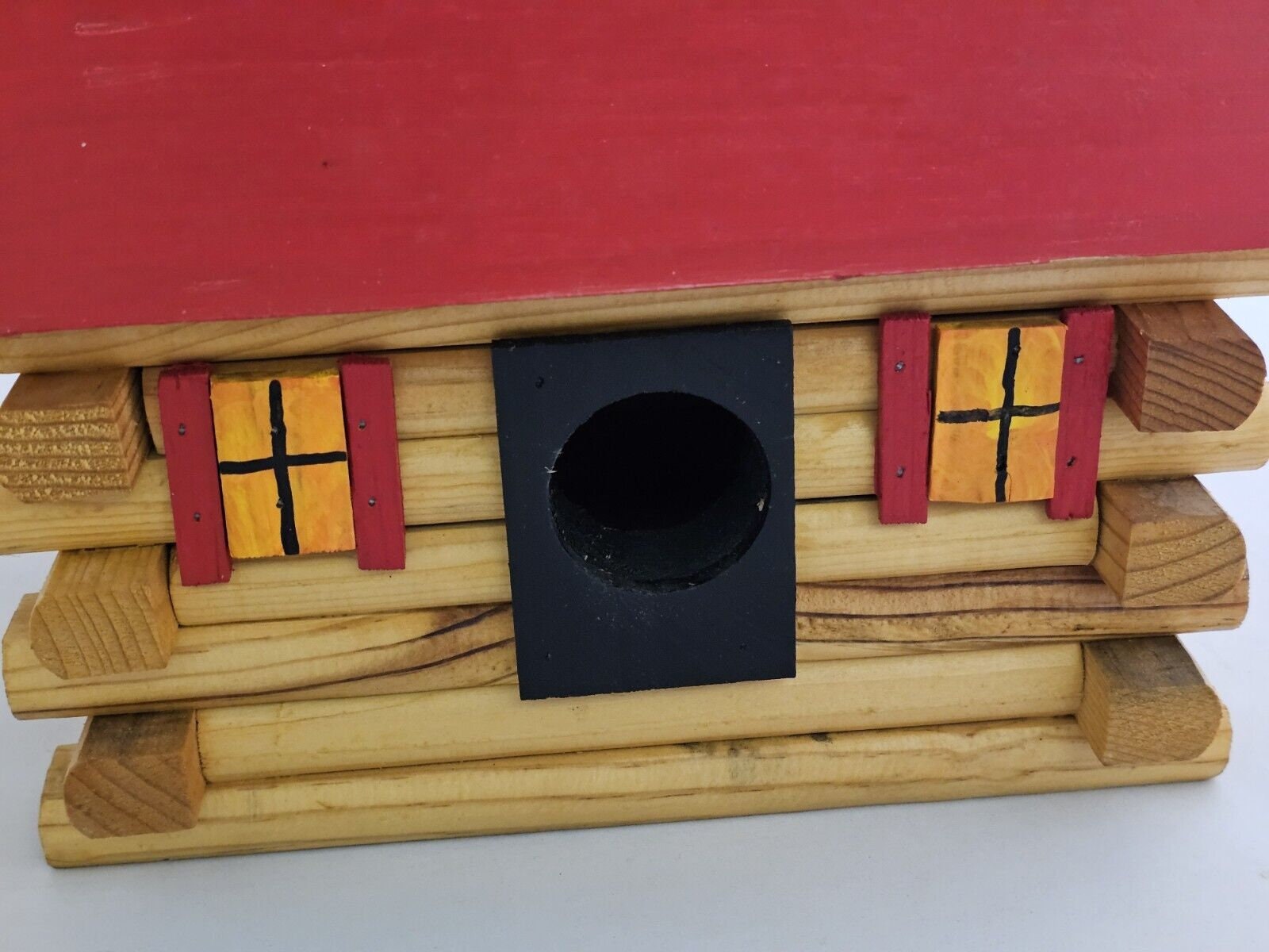 Handcrafted Wooden Log Cabin Bird House - Etsy