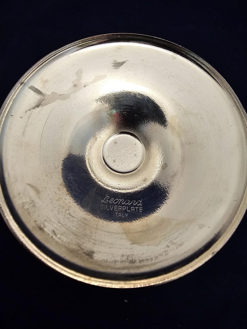 Leonard Silver Plated Goblet Made in Italy - Etsy