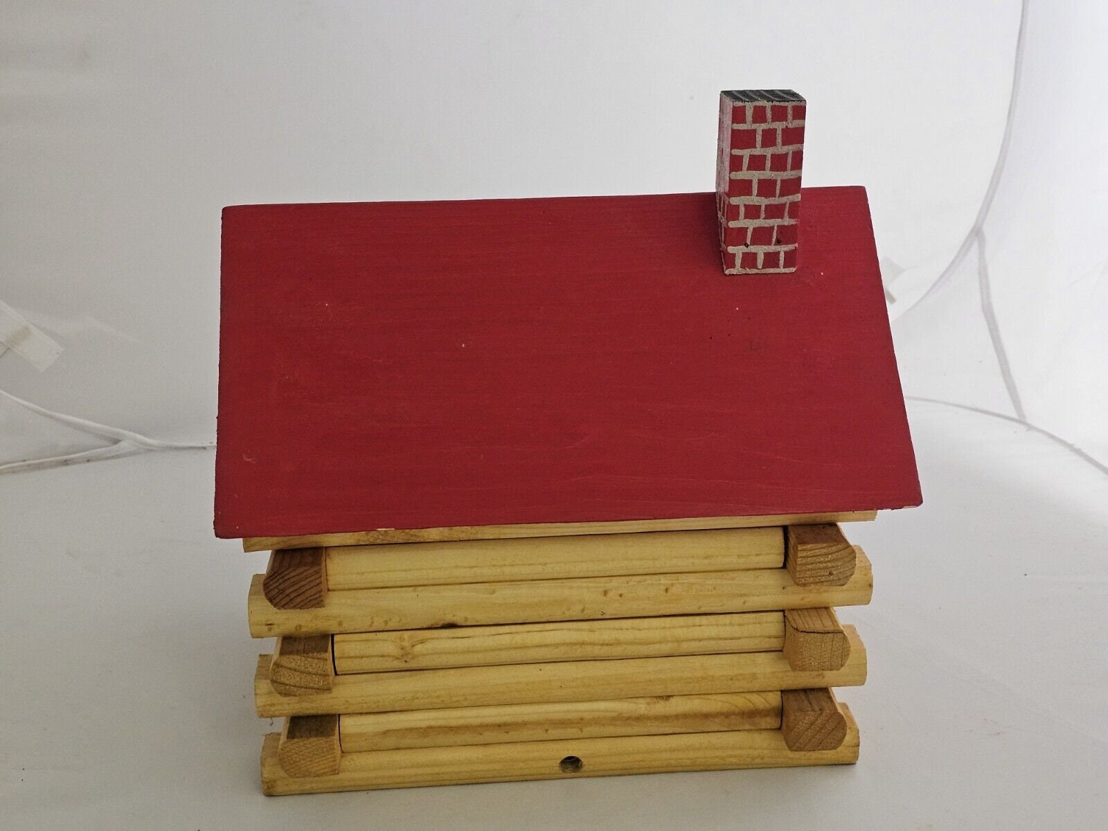 Handcrafted Wooden Log Cabin Bird House - Etsy