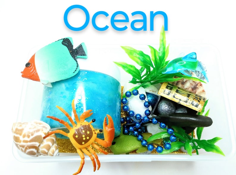 Mini Ocean Play Dough Kit Sea Toys Juguetes para niños Ocean - Etsy México
