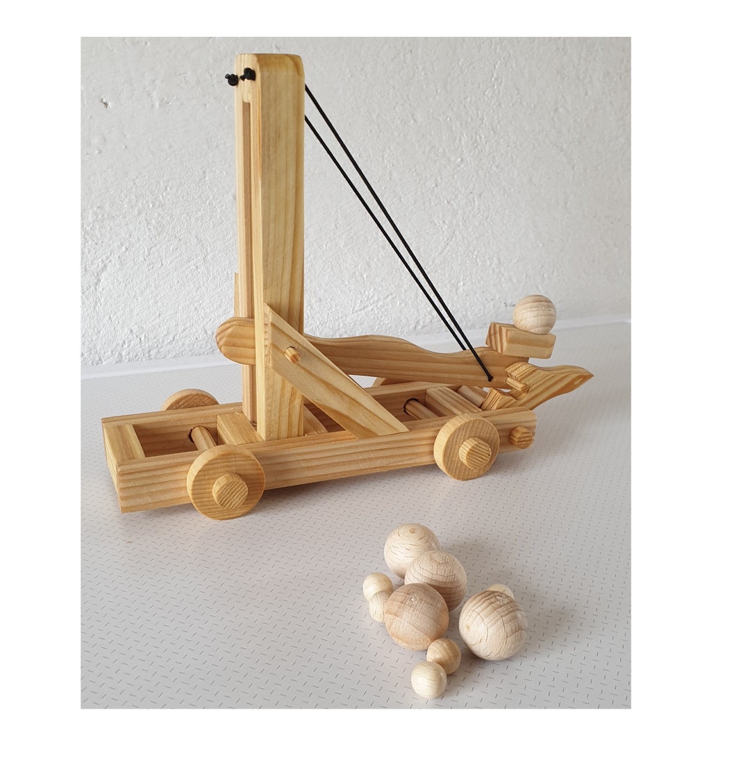 Medieval Catapult Sling Made of Wood, Approx. 22 Cm, Handmade ...