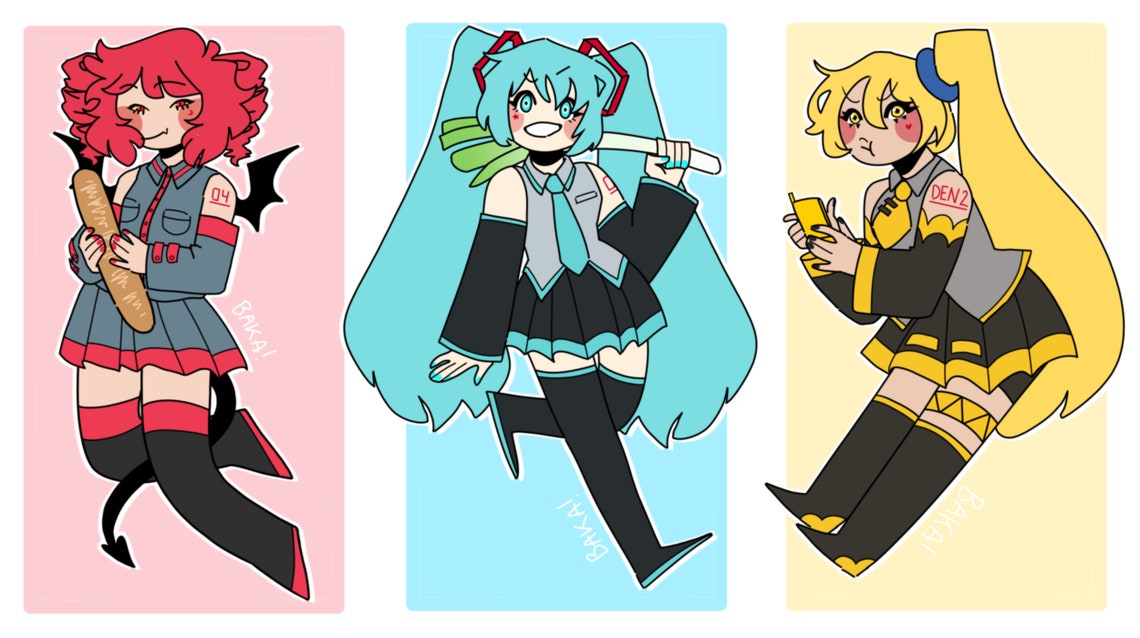 Baka Baka Baka Triple Baka Squad Stickers | Etsy