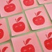 Pink Lady Apple Mini Print - Etsy