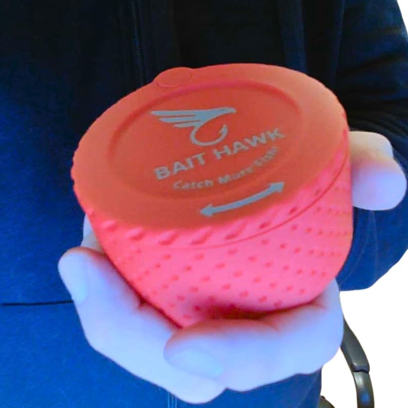 Ice Fishing Bait Puck and Jig Holder With Game Changing One Handed ...