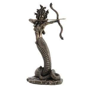 Greek Mythology Medusa Throwing Arrow Statue - Etsy