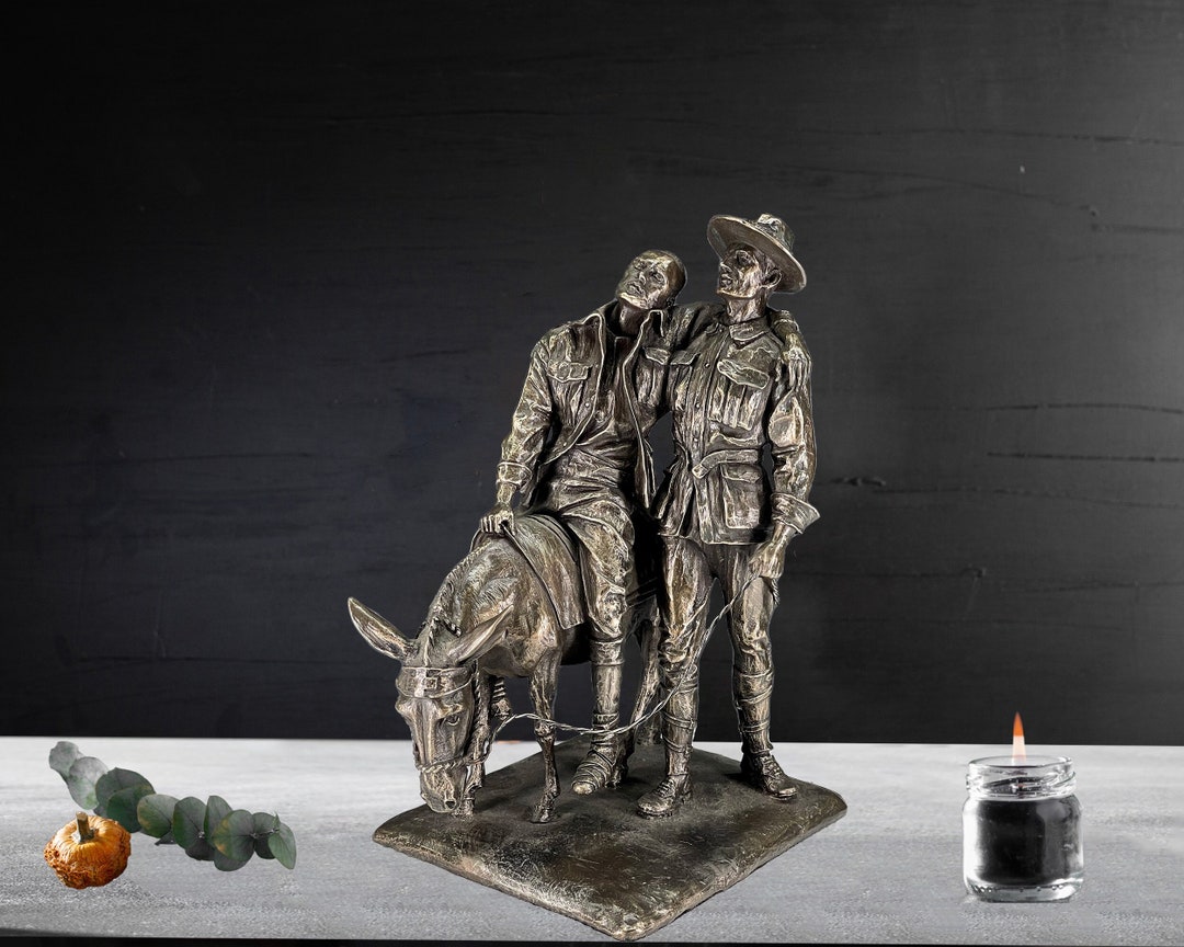John Simpson Kirkpatrick Statue, Australian Gallipoli Hero Sculpture - Etsy