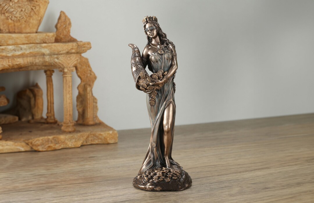 Fortuna Greek Mythology Goddess of Luck Statue - Etsy
