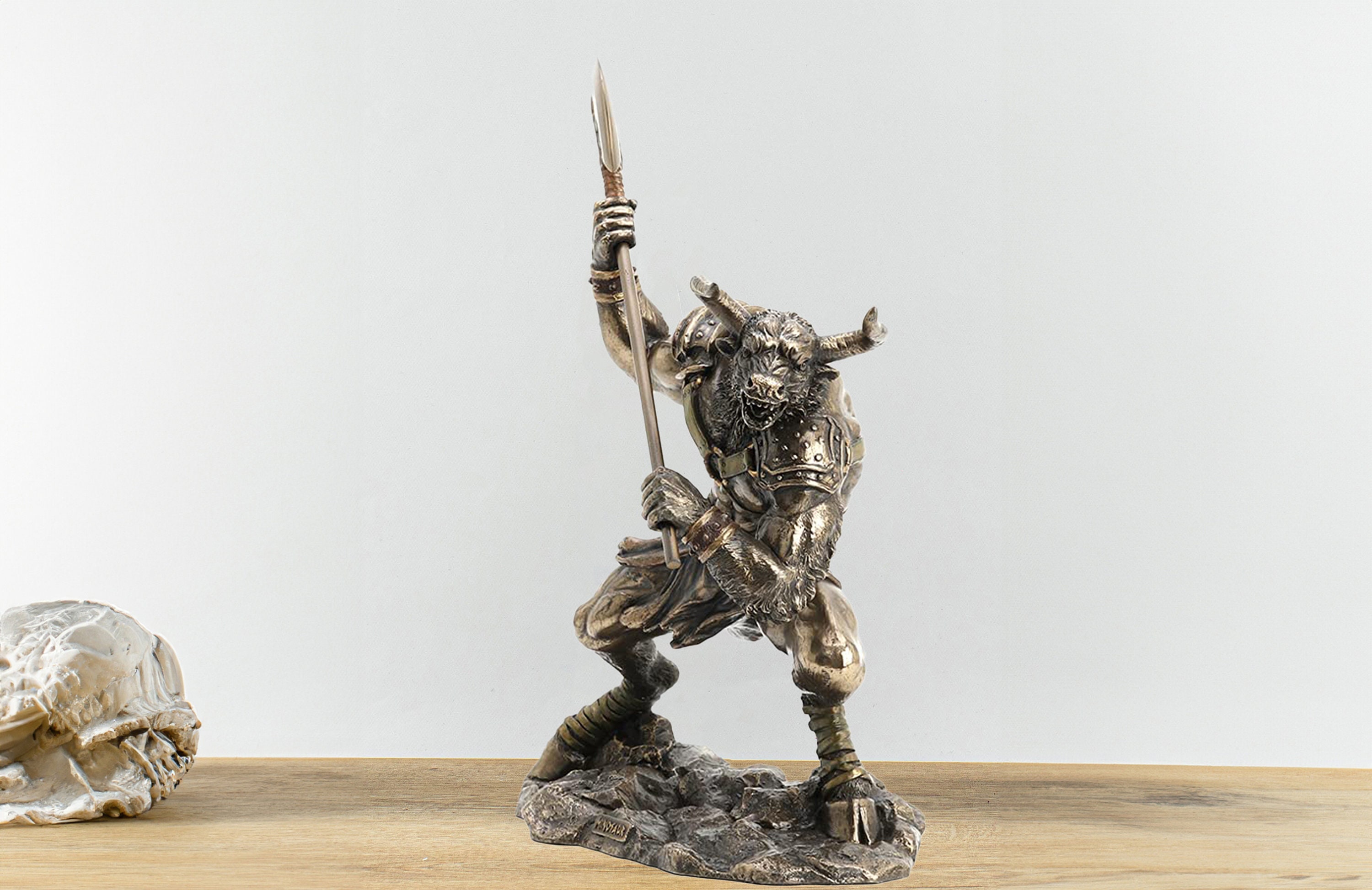 Minotaur Greek Mythology Guardian of the Labyrinth Statue - Etsy