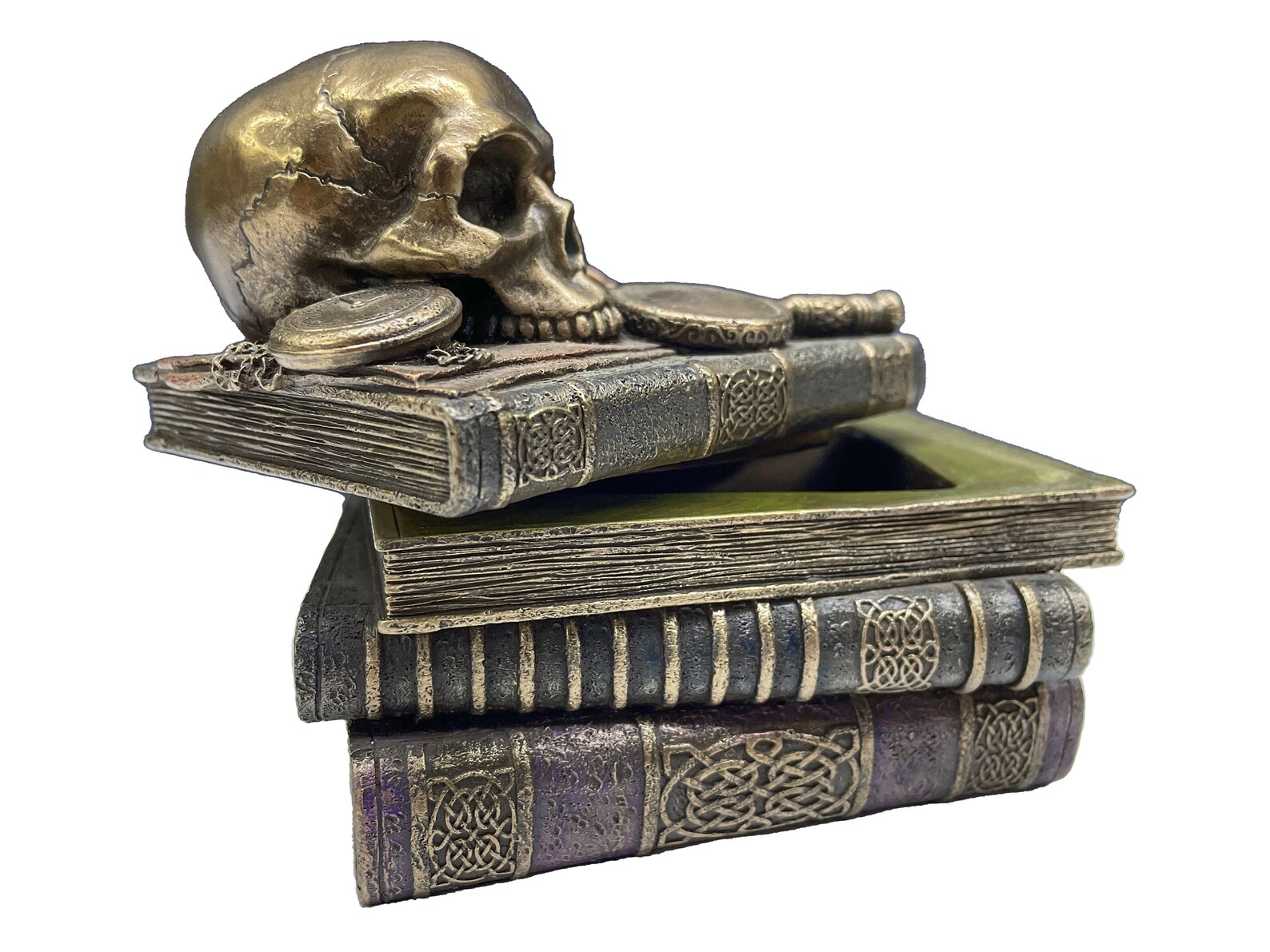 Wizard's Study Skull and Magnifying Glass Trinket Box - Etsy