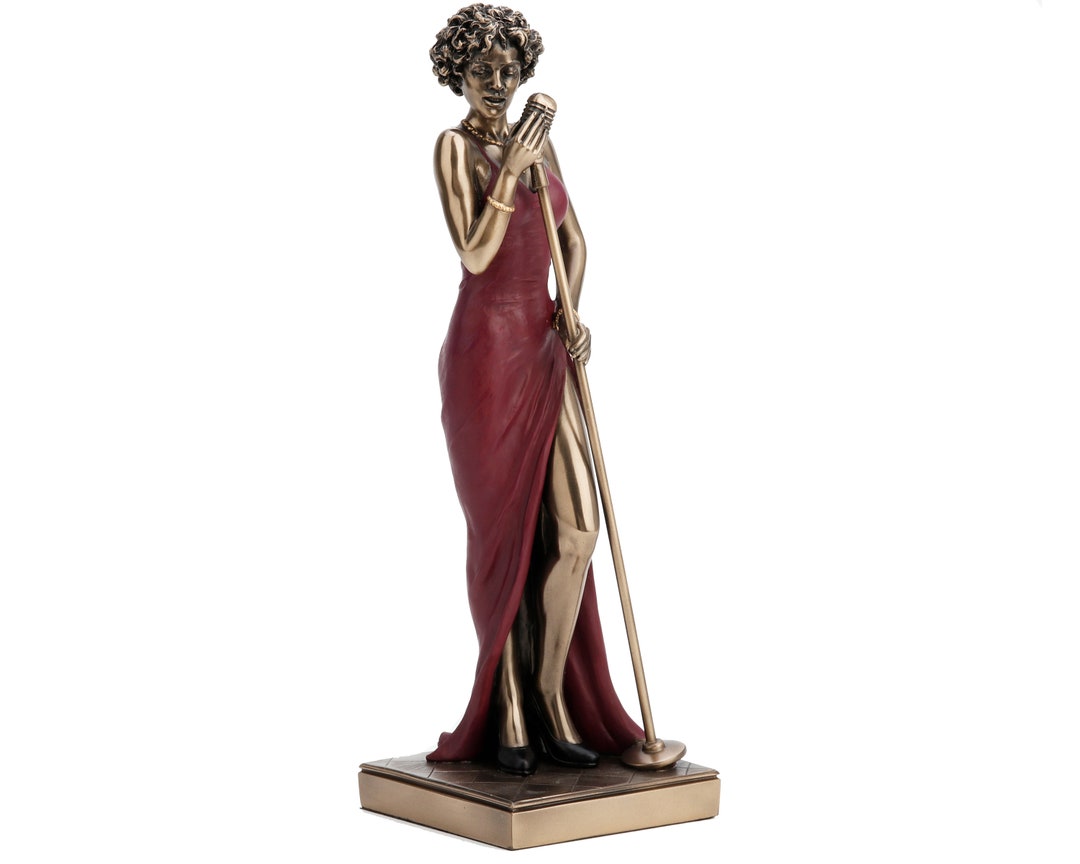 Jazz Band Soloist Singer Women Statue, African American Sculpture ...