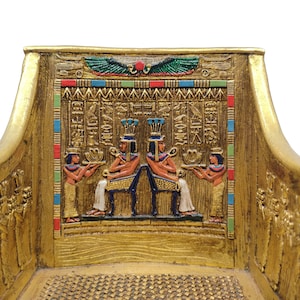 Princess Sitamun Throne Statue: Bronze Golden Jewelry Box - Etsy