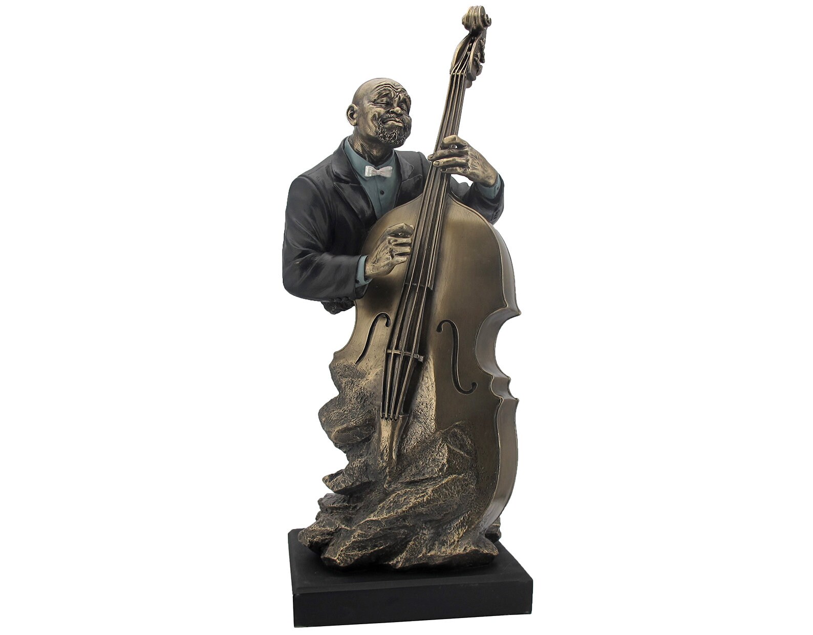 Jazz Band Cello Player Statue African American Sculpture | Etsy