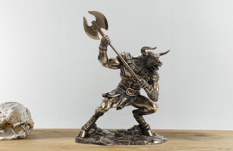 Minotaur Greek Mythology Guardian of the Labyrinth Statue - Etsy
