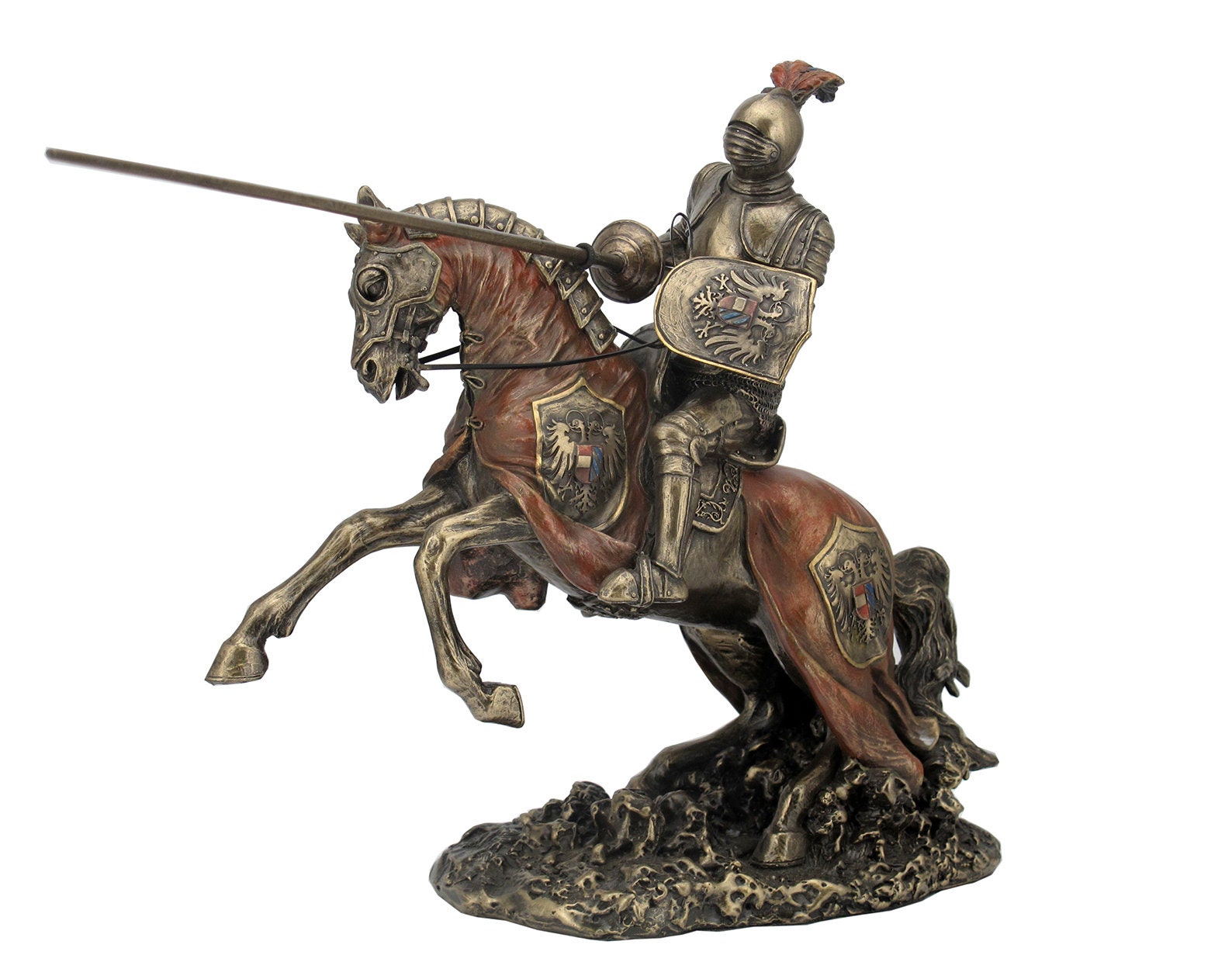 Metal Knight Statue for sale | Only 4 left at -70%