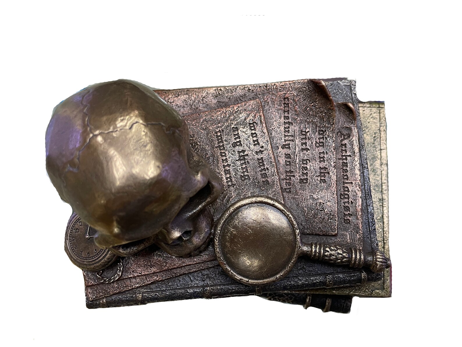 Wizard's Study Skull and Magnifying Glass Trinket Box - Etsy