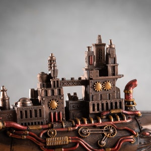 Steampunk Galactic Colony Whale Statue, Steampunk Art - Etsy