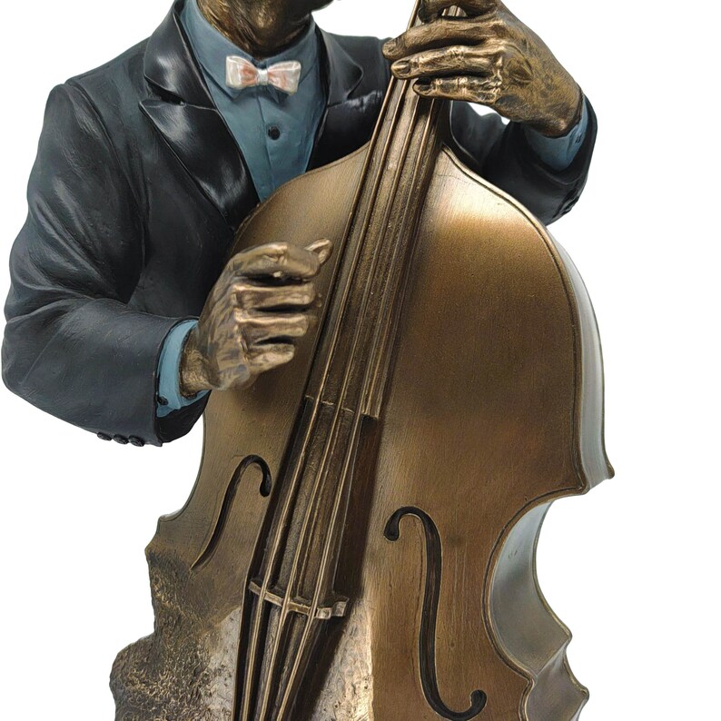 Jazz Band Cello Player Statue African American Sculpture | Etsy