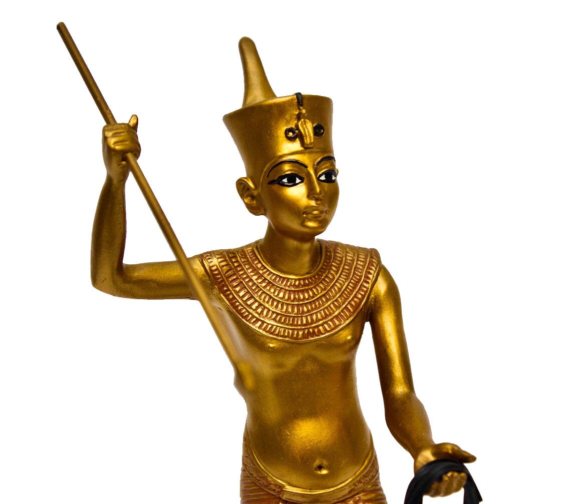 Tutankhamun Hunting Hippopotamus Statue, Tutankhamun Sculpture, Egypt ...