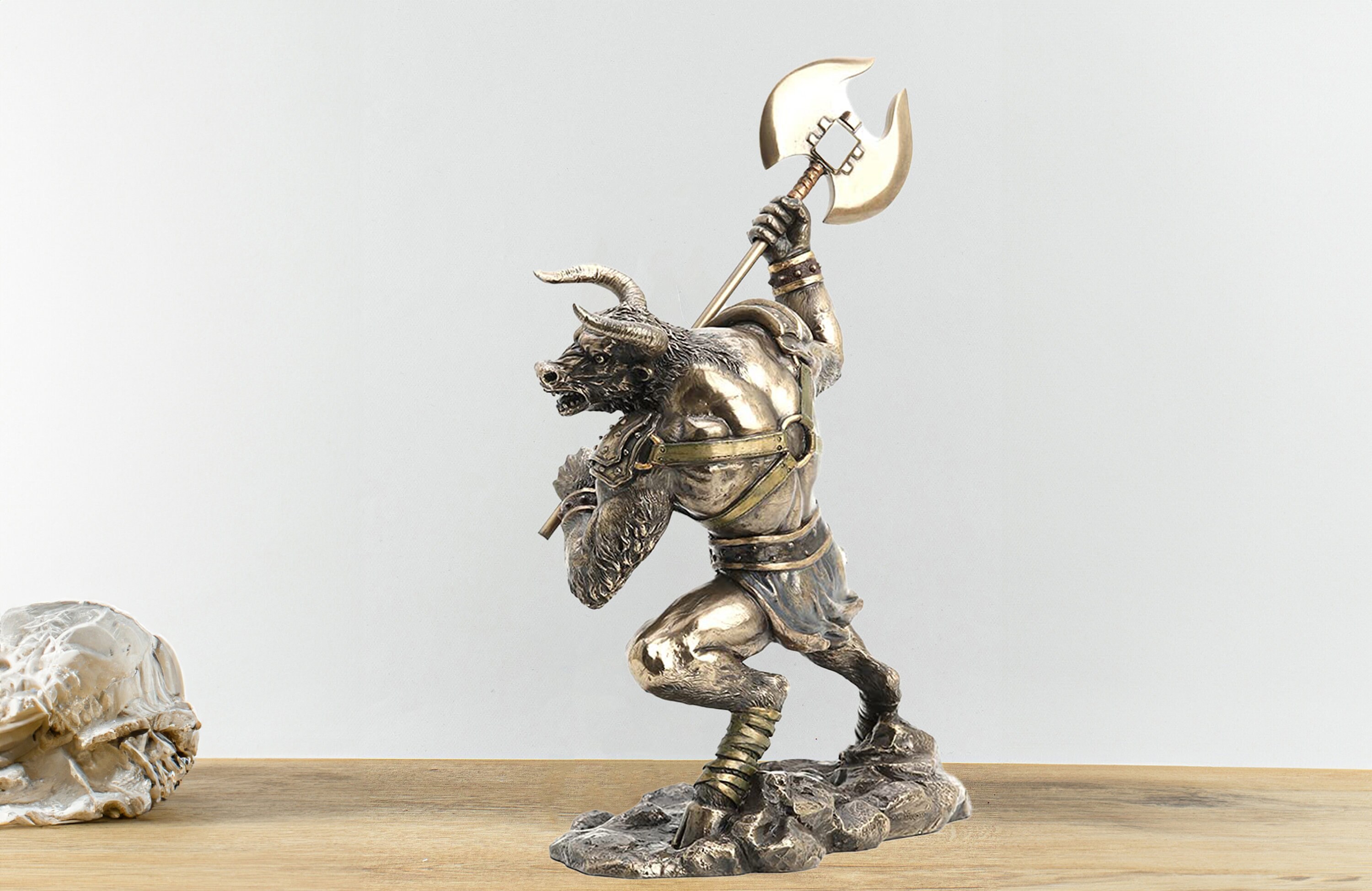 Minotaur Greek Mythology Guardian of the Labyrinth Statue - Etsy