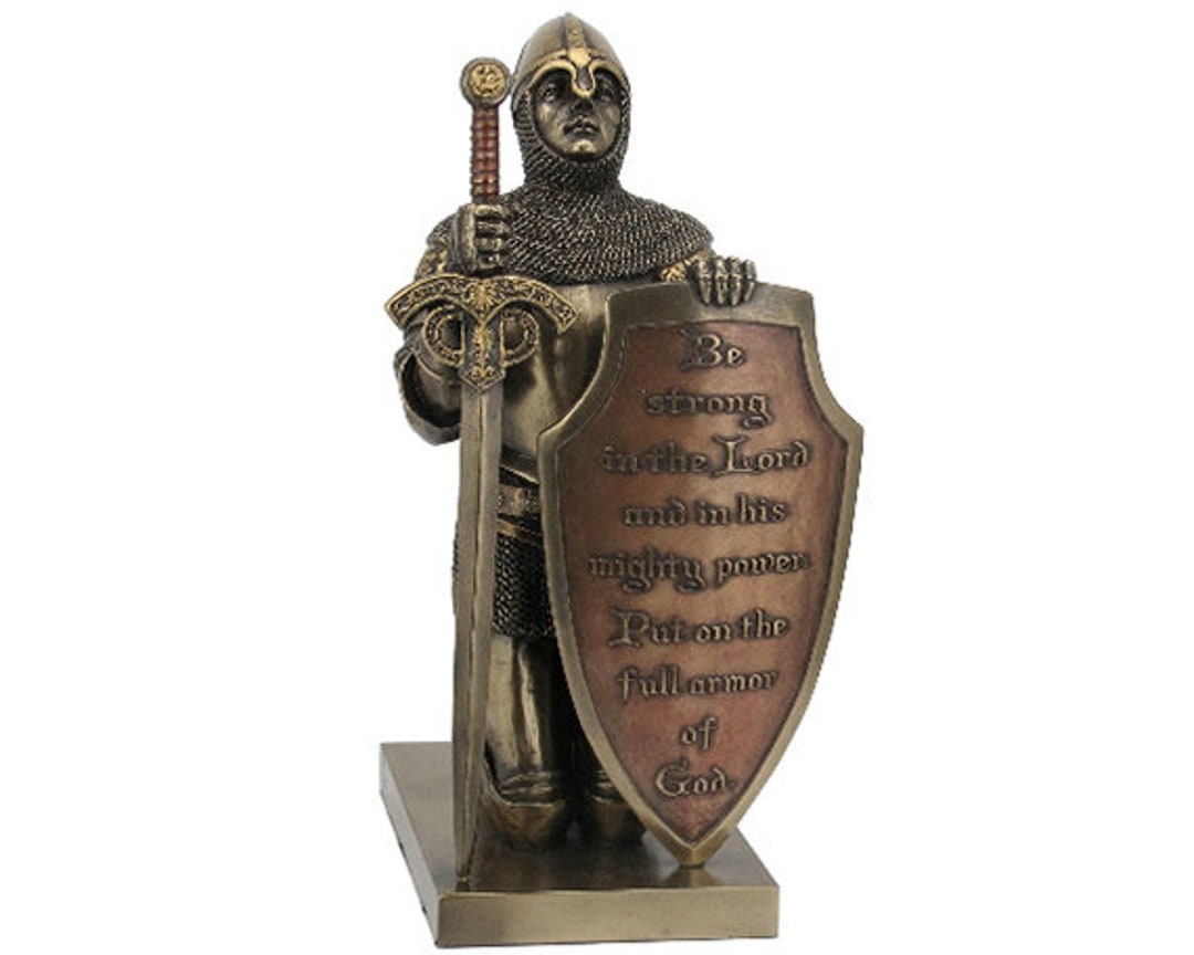 Praying Kneeling Knight Statue, Praying Knight, Sculpture Knight ...