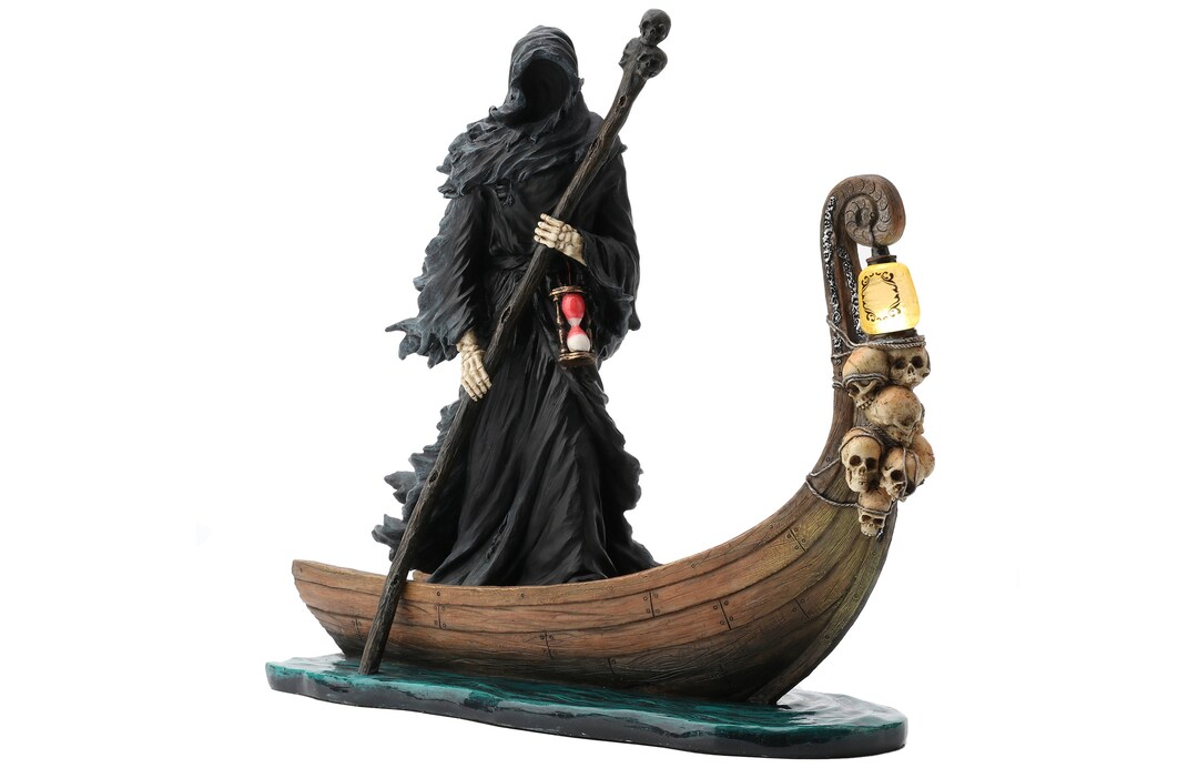 Charon Ferryman of the Greek Underworld Statue (LED Lantern), Greek ...