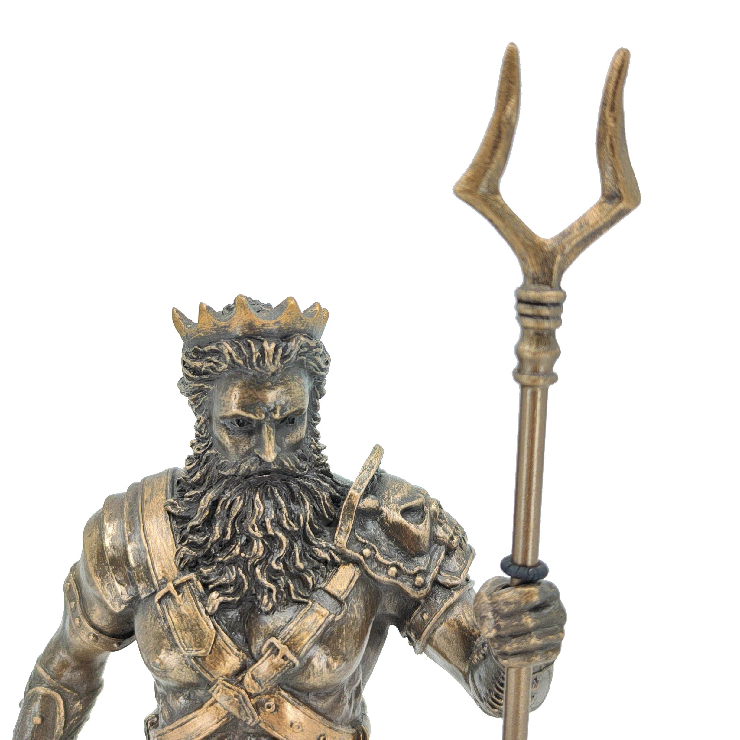 Hades Bronzen Beeldje God van de Dood met Bident en Cerberus | Etsy