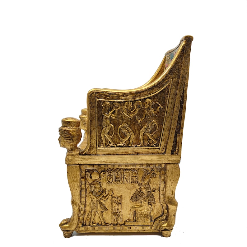 The Chair of Sitamun Statue Bronze and Golden Princess - Etsy
