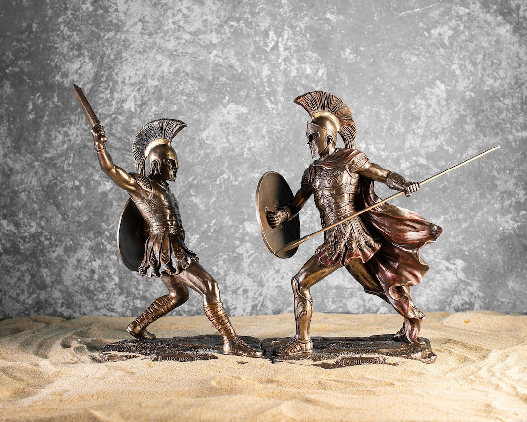 Achilles Statue, Hero of the Trojan War Figurine, Bronze Achilles ...