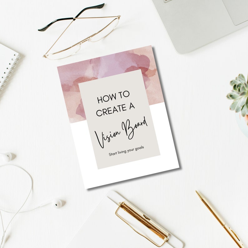 Digital Vision Board Template and Vision Board Kit. Everything You Need ...